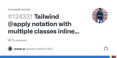 Tailwind Apply Notation With Multiple Classes Inline Gives Semi Colon Expected Scsscss