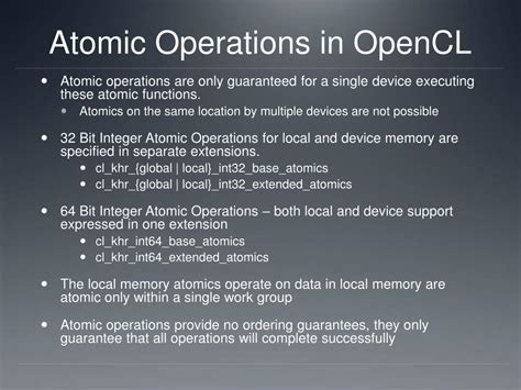Ppt Opencl Extensions Powerpoint Presentation Free Download Id2351161