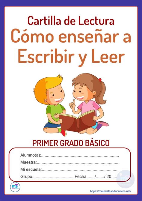 Cartilla de Lectura. Cómo enseñar a escribir y leer | Actividades de lectura preescolar, Libros ...
