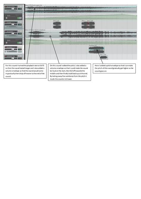 sound design pitch and playback analysis docx