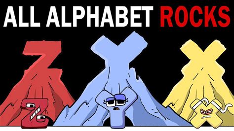 Alphabet Lore Rocks But Its Reverse Z A Youtube
