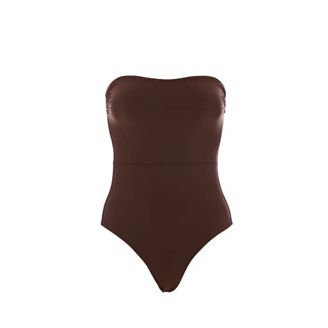 Bambi Bandeau Swimsuit Chocolate Brown Masarà