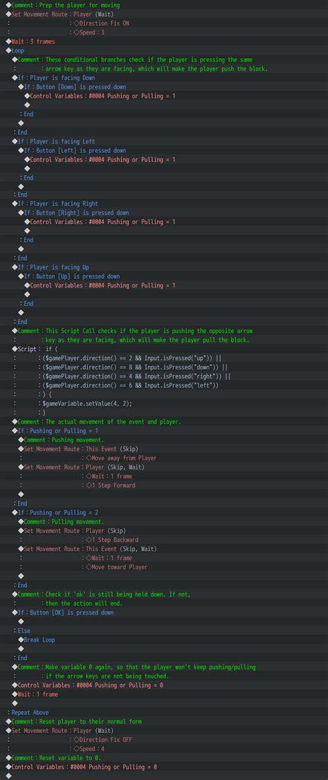 Tutorial Blog Eventing A Push Pull System RPG Maker Forums
