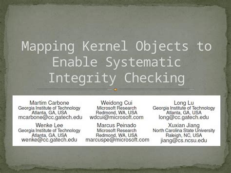 PPTX Introduction Overview Static Analysis Memory Analysis Kernel