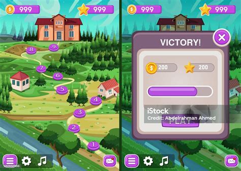 다양한 레벨 가로 사용자 인터페이스 Ui가 있는 게임 맵 Ux 그래픽 사용자 인터페이스에 대한 스톡 벡터 아트 및 기타 이미지 그래픽 사용자 인터페이스 0명 개념