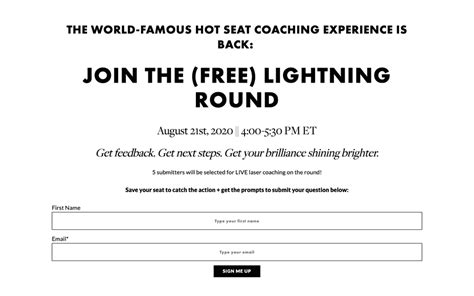 Inspiring Email Capture Landing Pages Plus Templates