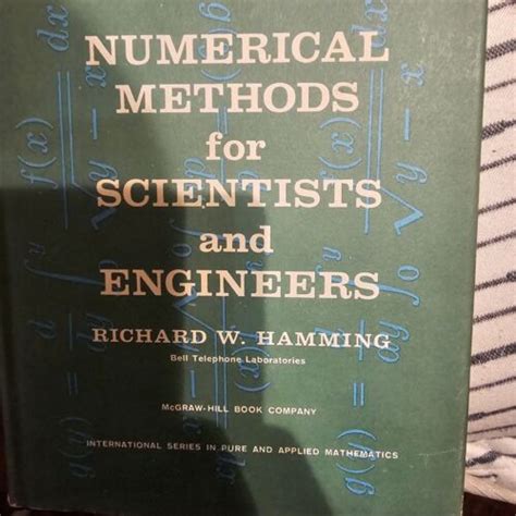 Dover Books On Mathematics Ser Numerical Methods For Scientists And
