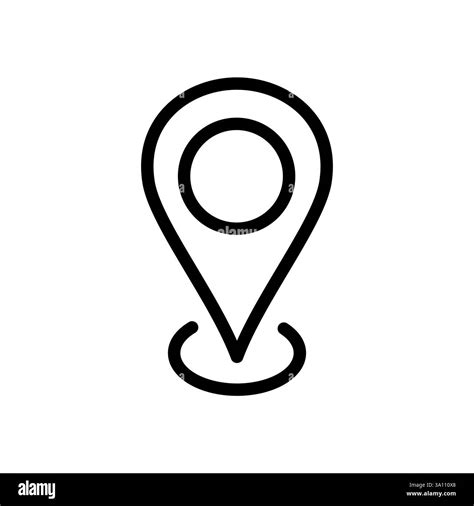 Destination Point Vector Icon Location In Map Sign Design Navigation Icon Position Mark Sign
