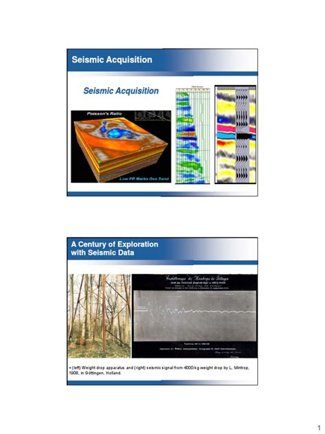 Seismic Acquisition Techniques Overview Pdf Reflection Seismology