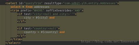 Ssm框架学习 Mybatis篇 动态sql（trim、foreach、bind）以及sql标签的使用mybatis Bind 查询的字段