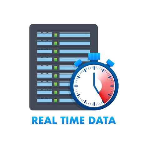 Ícone de dados em tempo real coleção de banco de dados de big data