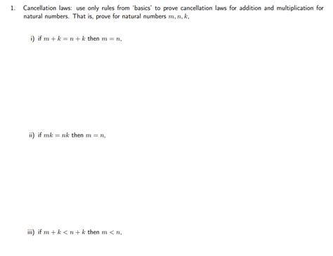 solved cancellation laws use only rules from basics to