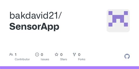 GitHub Bakdavid SensorApp