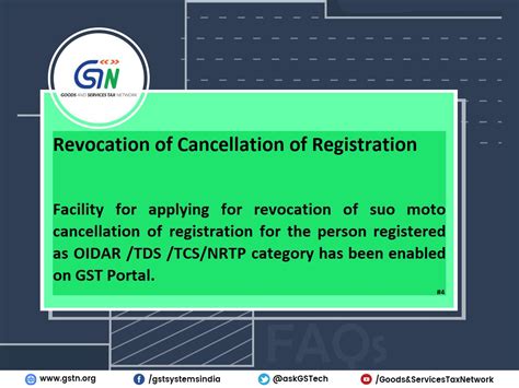 Gstn New Functionalities Update Revocation Of Cancellation Of Registration