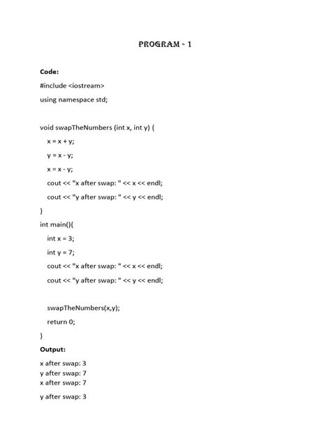 oop s experiments pdf namespace computing
