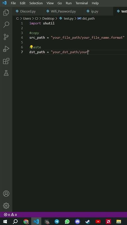 Copy Paste With Python Shorts Youtube