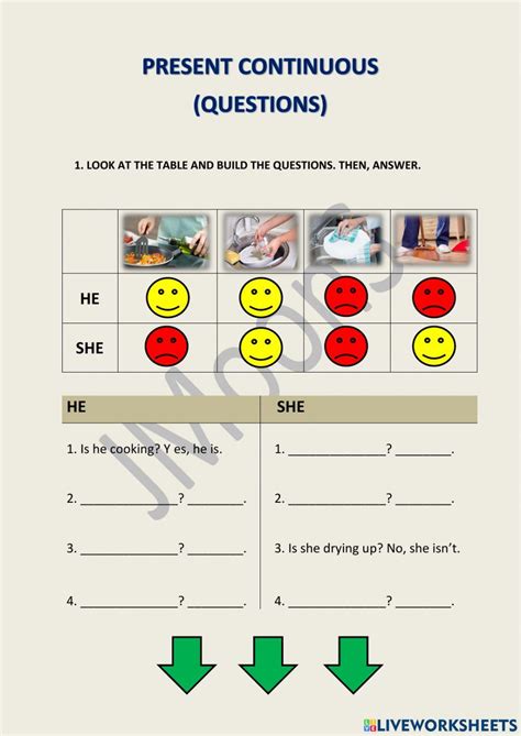 Present Continuous Questions Answers 0230 Juan L