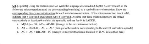 solved q4 [3 points] using the microinstruction symbolic