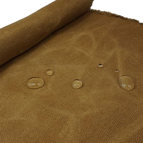 16 Oz Waxed Canvas Duck Fabric Craft Upholstery Tan Fabric By The Yard