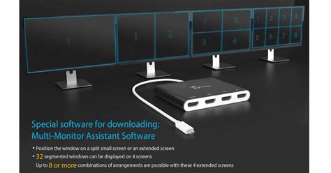 J5 Create Jca366 J5 Usb C To 4 Port Hdmi Multi Monitor Adapter Cable Berdaya