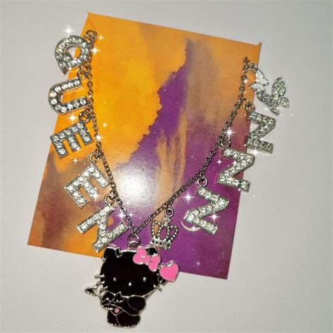 Queen Of Napz Hello Kitty Necklace 💕material Depop