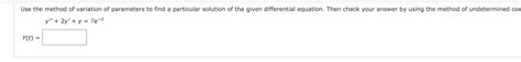 Solved Verify That The Given Functions Y1 And Y2 Satisfy The