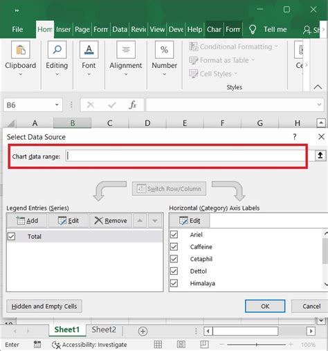 Excel 如何改变 编辑pivot图表的数据源 轴 图例 极客教程