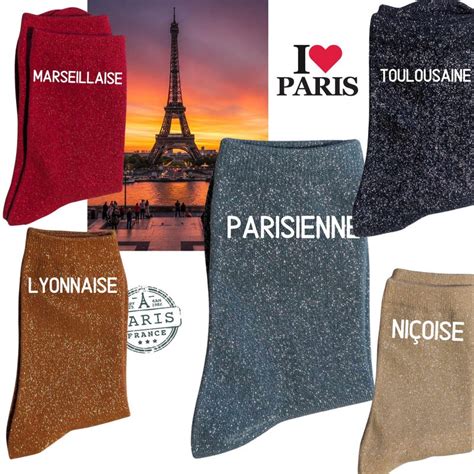 Chaussettes Paillettes Message Etsy France