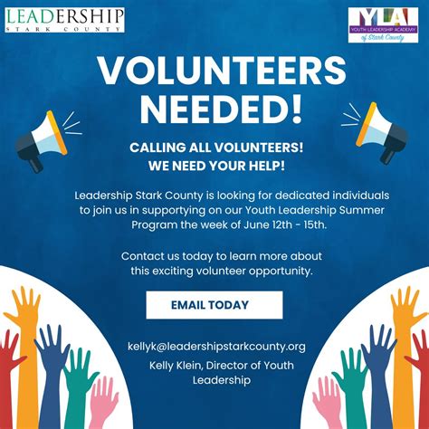 Leadership Stark County On Linkedin 📣 Calling All Volunteers 📣 Are