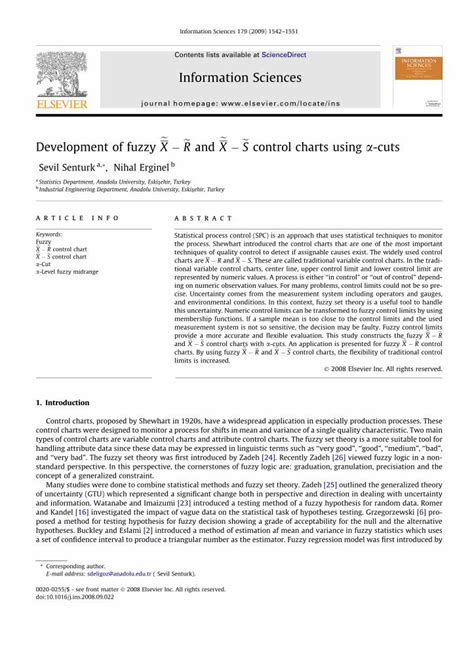 pdf development of fuzzy and control charts using α cuts dokumen tips