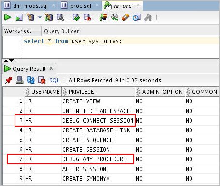 Testing And Debugging Procedures With SQL Developer