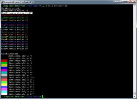 How To Use Colors In The Terminal Page Linux Portal