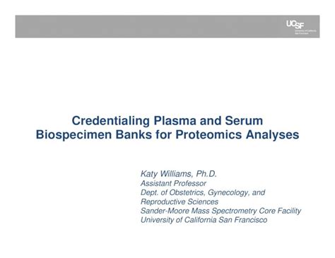Pdf Credentialing Plasma And Serum Biospecimen Banks For · Protein Oxidation And Nitration