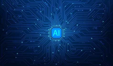 Premium Vector Ai Microchip Processor Circuit Digital Technology On