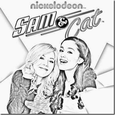 Pinto Dibujos Dibujos De Sam Y Cat Para Colorear