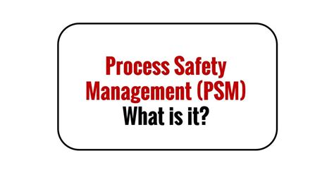 Process Safety Management Hse Insider