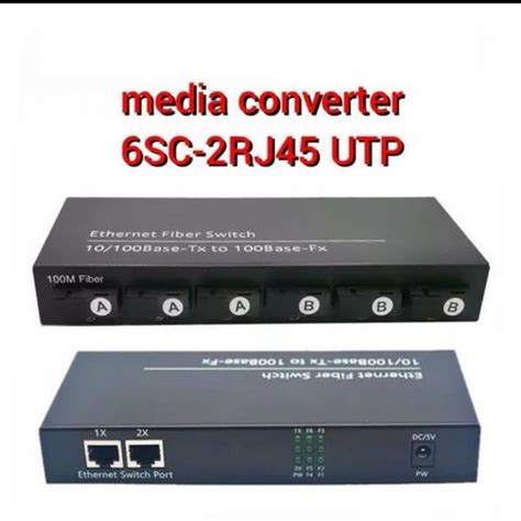 Jual Htb 6fo Media Converter 6sc Port Fo Switch Fiber Optic 6 Port Sc