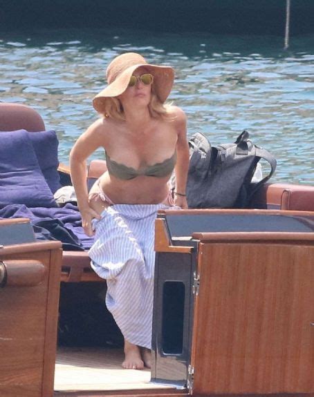 Gillian Anderson In Bikini In Portofino Famousfix