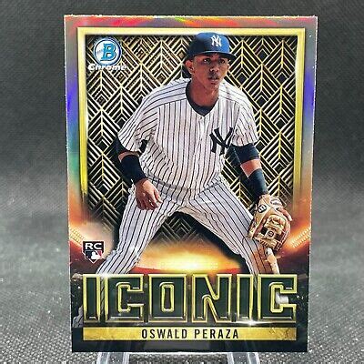 2023 Bowman Chrome Oswald Peraza Iconic New York Yankees Bi 24 Rookie