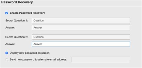 How To Set Up Password Recovery For Webmail Intruity