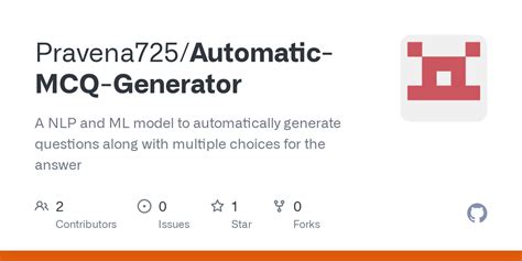 github pravena725 automatic mcq generator a nlp and ml model to