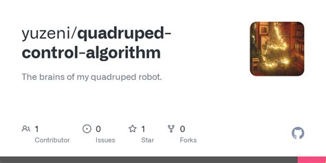 github yuzeni quadruped control algorithm the brains of my quadruped