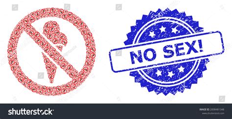 no sex exclamation textured stamp seal stock vector royalty free