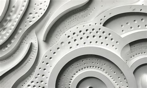 Abstract Grayscale Background With Wavy Pattern And Circles Stock Footage Video Of Curve