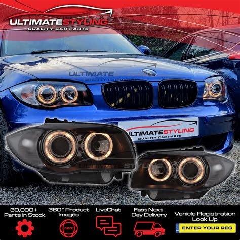 Bmw 1 Series Custom Performance Headlights Angel Eyes Halogen