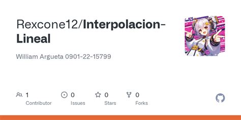 Github Rexcone12 Interpolacion Lineal William Argueta 0901 22 15799