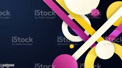 화려한 추상 기하학적 배경 현대적인 동적 그라데이션 모양 현대 커버 벡터입니다 0명에 대한 스톡 벡터 아트 및 기타 이미지 0명 3차원 형태 곡선 Istock