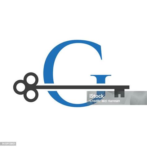 편지 G 부동산 로고 개념 홈 잠금 키 벡터 템플릿 럭셔리 홈 로고 키 사인 가구에 대한 스톡 벡터 아트 및 기타 이미지 가구 개념 건설 산업 Istock