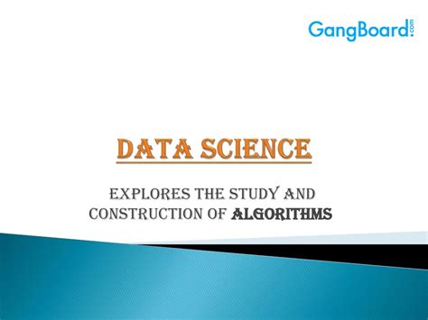 PPT Data Science Algorithm PowerPoint Presentation Free Download ID 8434920