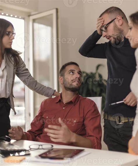 Group Of Designers Programmers Working On A New Project At The Office